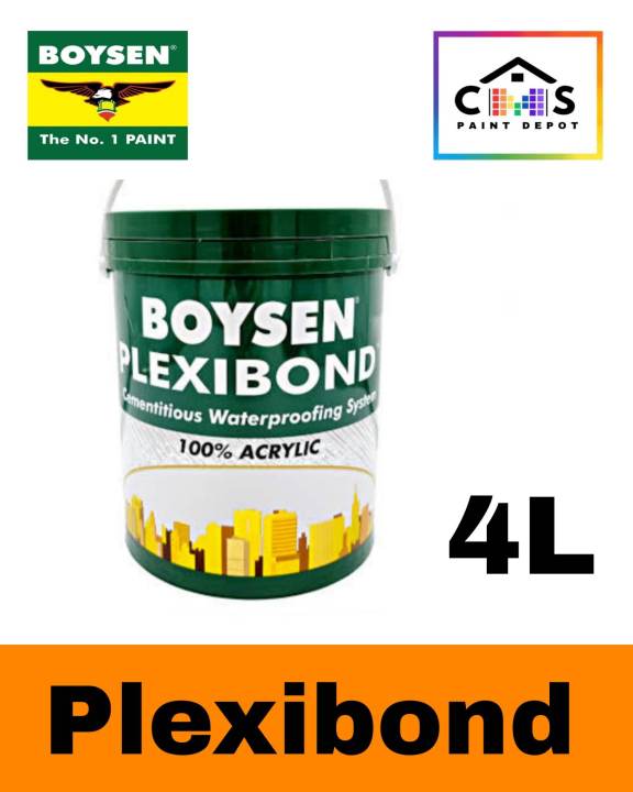 Boysen Plexi Bond 100% Acrylic Cementitous Waterproofing | Lazada PH