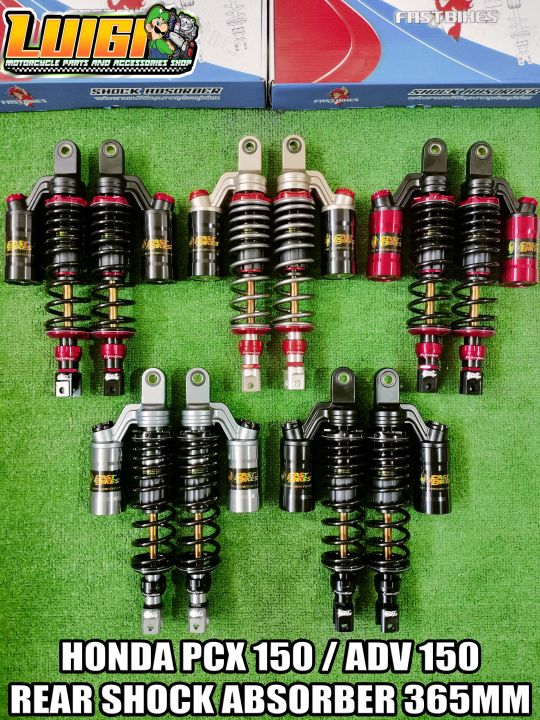FASTBIKES HONDA PCX / HONDA ADV REAR SHOCK ABSORBER W/TANK 365MM FULLY ...