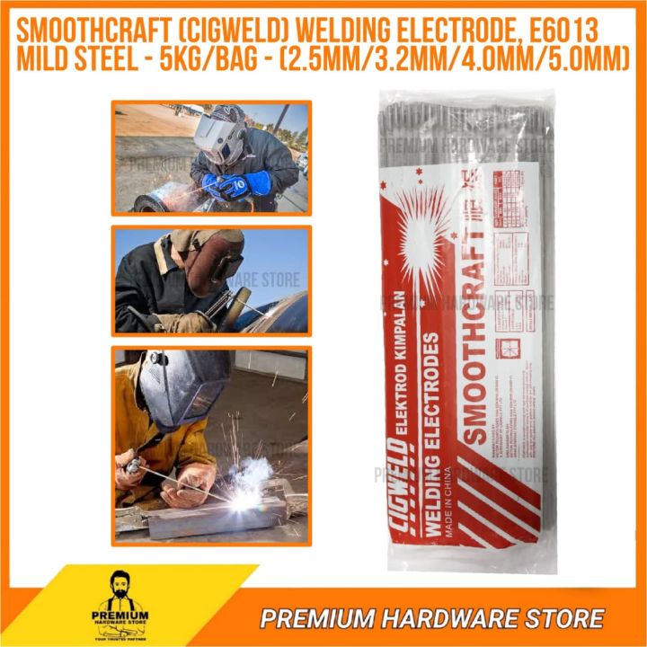 CIGWELD Welding Electrodes 5KG Smoothcraft E6013 Mild Steel Welding ...