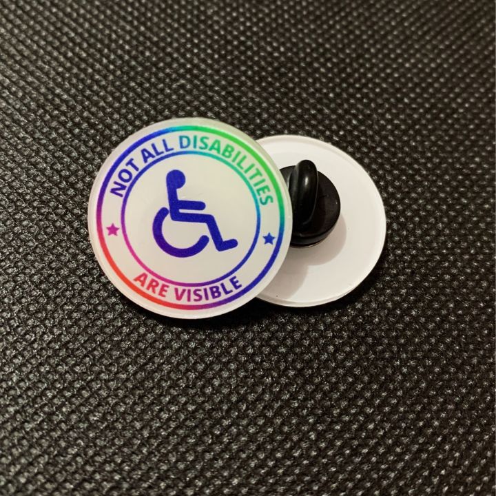 PWD Persons With Disability Acrylic Pin | Lazada PH