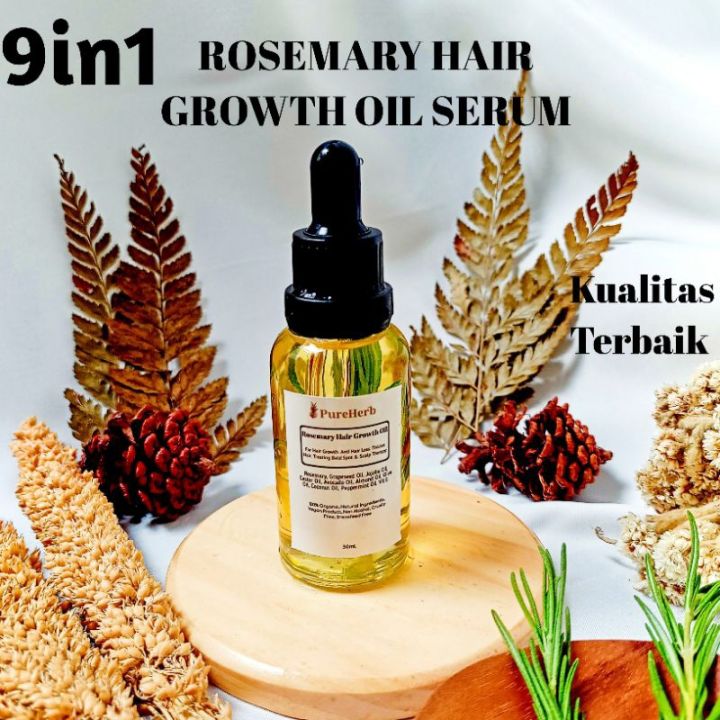MINYAK RAMBUT ROSEMARY MURNI - ROSEMARY HAIR GROWTH OIL - TREATMENT ...