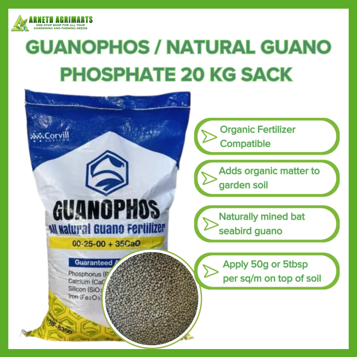 ARNETH GUANOPHOS NATURAL GUANO PHOSPHATE 20 KG SACK - ORGANIC PLANT ...
