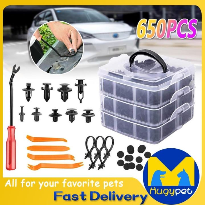 650PCS Car Push Retainer Clips Vehicle Auto Fastener Popular Sizes ...