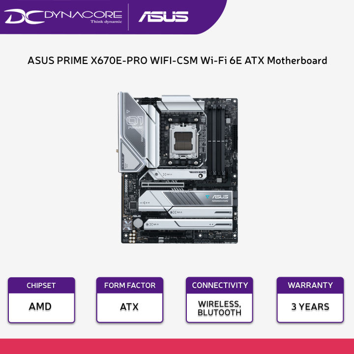 ASUS PRIME X670E-PRO WIFI-CSM Wi-Fi 6E ATX Motherboard | Lazada Singapore