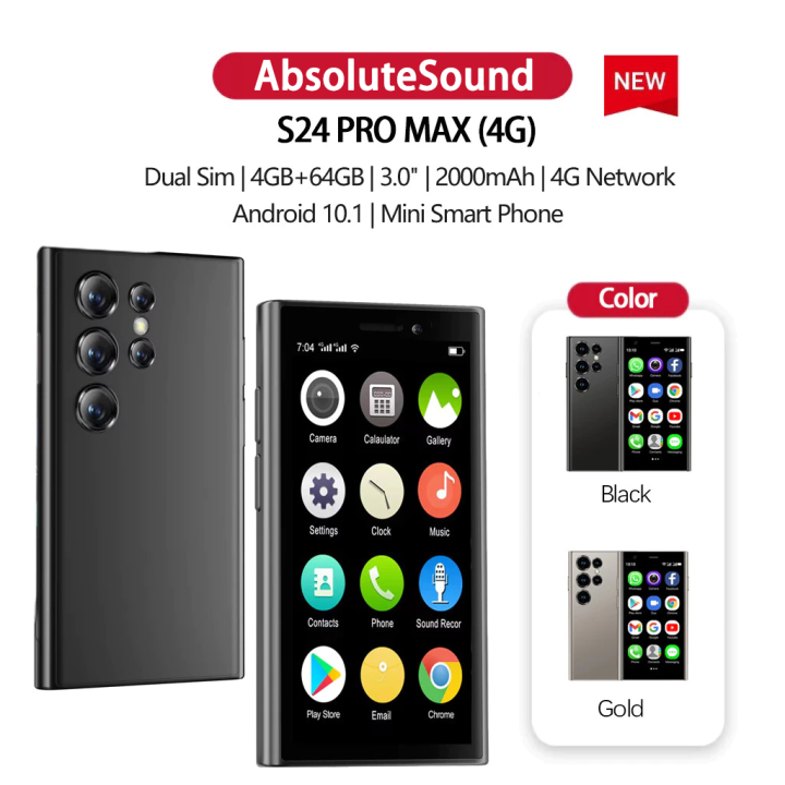 Soyes S24 PRO Mini Smartphone 4G Network Android Quad-Core Upgrade HD ...