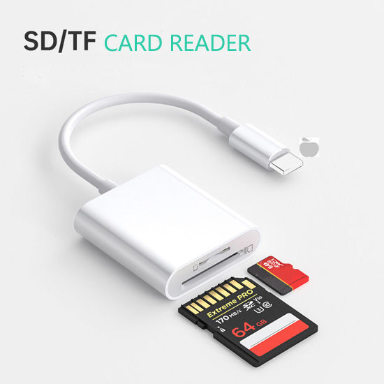 ส่งจากไทย OTG โอนรูปจาก SD card /TF Card To Lightning ไม่ต้องมีแอป ห1 ...