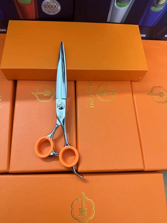 7.0-inch Japanese Mizutani professional barber scissor are available ...