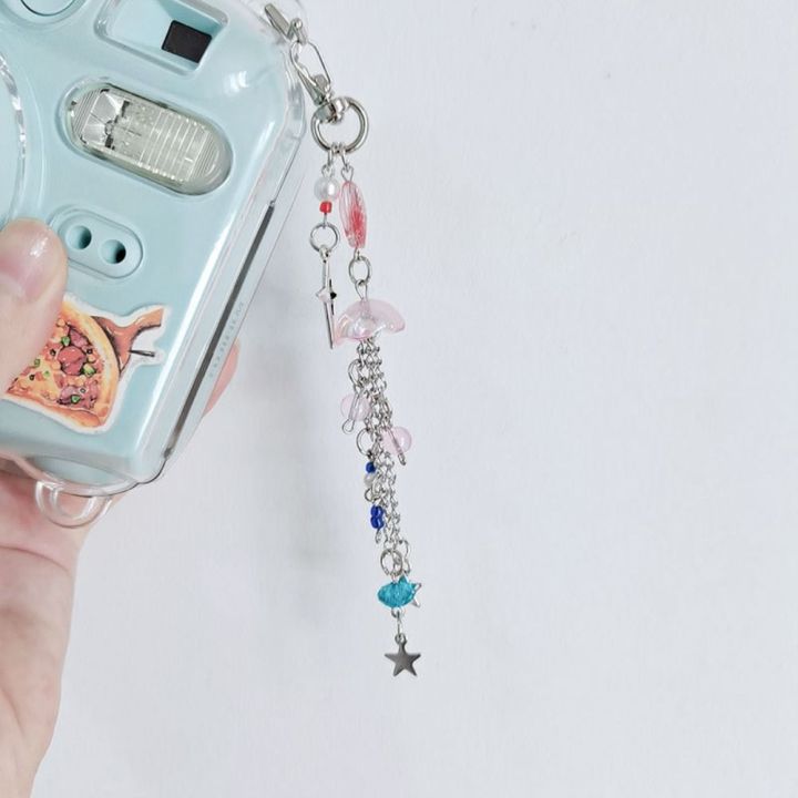 NOER Cute Jellyfish Phone Charm Strap Ocean Theme Metal Star Pendant ...