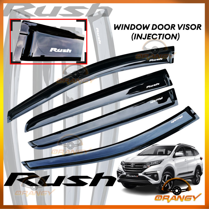 Toyota Rush 2018 to 2023 Window Door Rain Visor black OEM TYPE ...