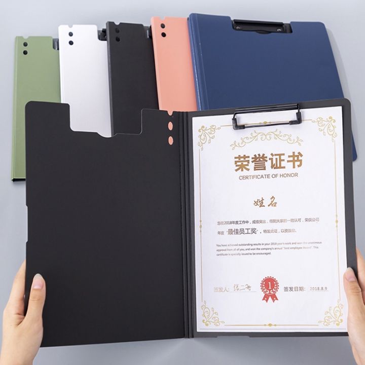 A4 Letter Size File Folder Clipboard Plastic Document Organizer ...