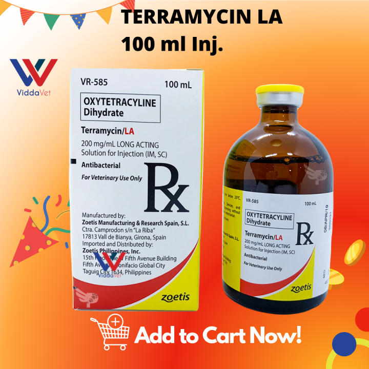Terramycin LA 100ml 1Bottle Terramycin for livestock Injectable ...