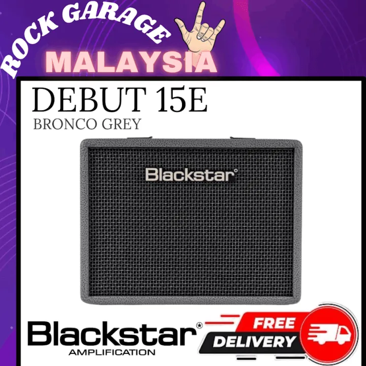 BLACKSTAR DEBUT 15E 2x3" 15-Watt Electric Guitar Combo Amp With FX - Black/Bronco Grey/Cream ...