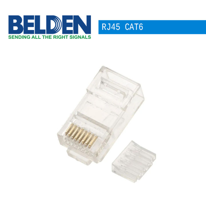Belden RJ45 CAT6 Connector Straight Plug with Guide 20pcs per pack ...