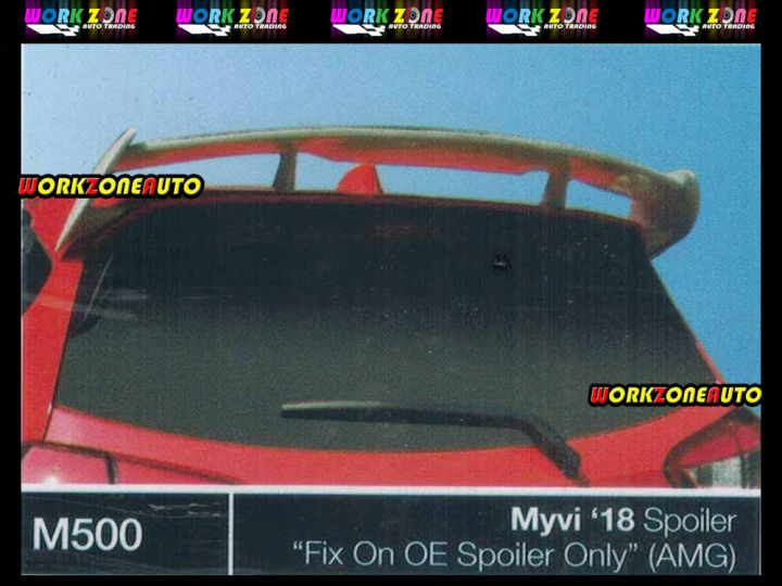 M500(ABS) Perodua Myvi 2018 Fiber Spoiler "Fix on OE Spoiler Only" (AMG ...