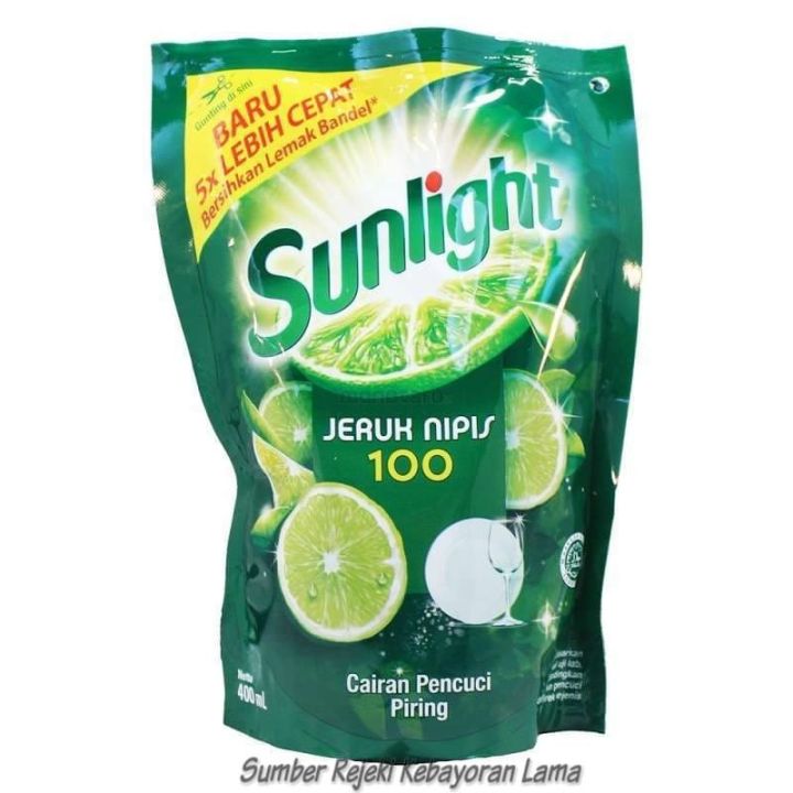 Sunlight Jeruk Nipis Sabun Cuci Piring Kemasan 400 ml | Lazada Indonesia
