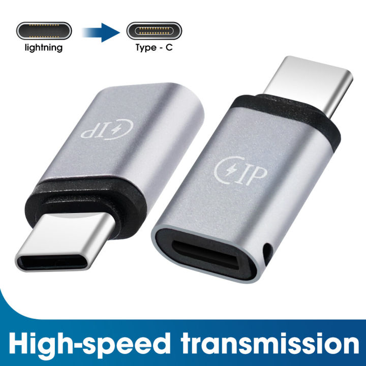 Lightning Female To Type-C USB C Male Cable Adapter for iPhone USB C To ...