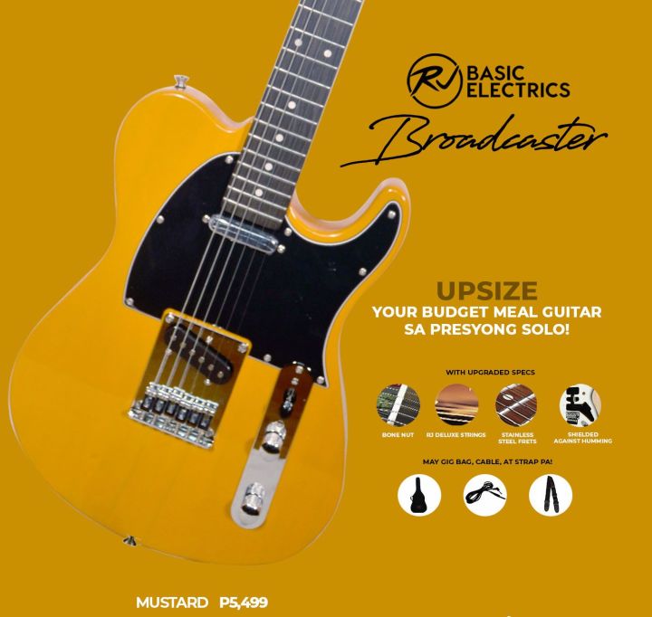 RJ Basic Electrics - Broadcaster - Telecaster Electric Guitar | Lazada PH