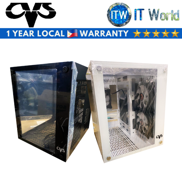 Itw | CVS Kronos Mini-Tower Tempered Glass Gaming PC Case (Black ...