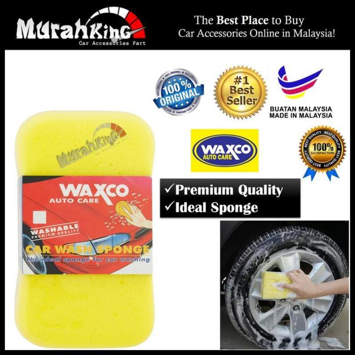 [Genuine] Waxco Auto Care Car Wash Sponge | Lazada