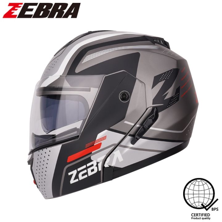 ZEBRA motorcycle half face Modular helmet double visor motors helmets ...