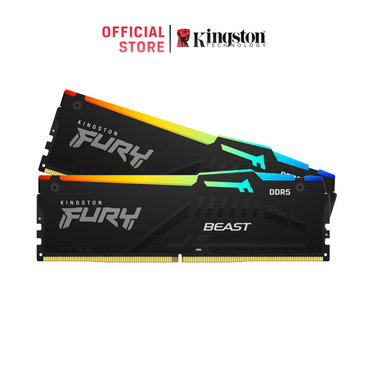 Kingston FURY Beast RGB 32GB (2x16GB) 6000MHz DDR5 CL40 DIMM - Black KF560C40BBAK2-32 | Lazada ...