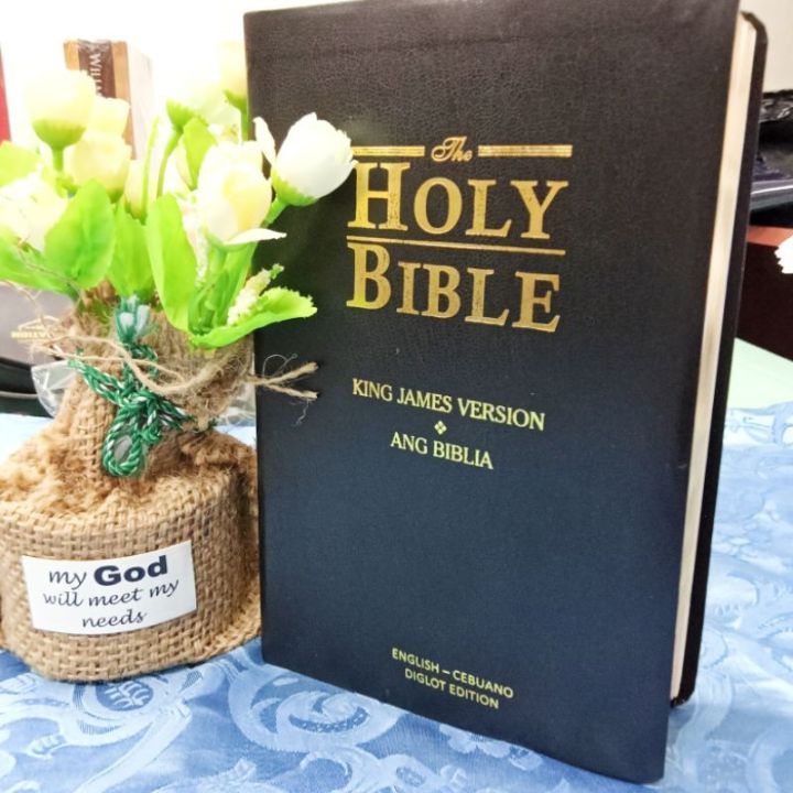 PCBS CEBUANO-ENGLISH DIGLOT VERSION/KING JAMES CEBUANO BIBLE/GOLD EDGE ...