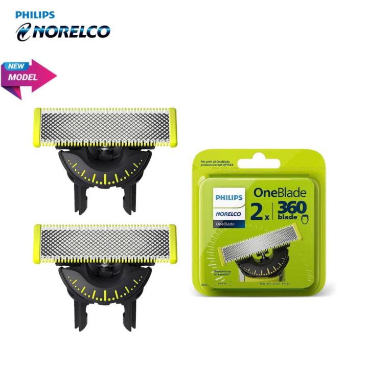 Philips Norelco OneBlade 360 Blade Replacement Blades, 2 Counts FITS ...