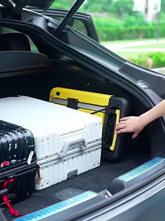 LZD Handling Trolley Pulling Goods Trolley Folding Four-Wheel Luggage ...