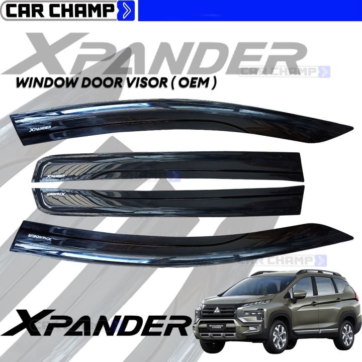 Mitsubishi Xpander 2018 to 2023 OEM Window Door Visor Black Thailand ...