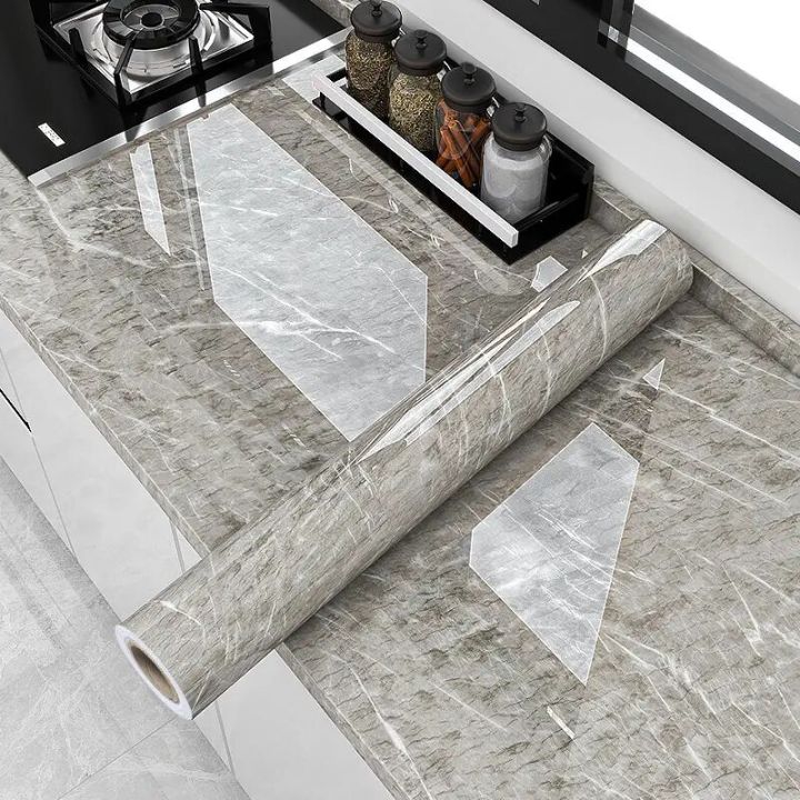 80Cm Thick High Temperature Resistant Marble Wallpaper For Kitchen Mesa ...