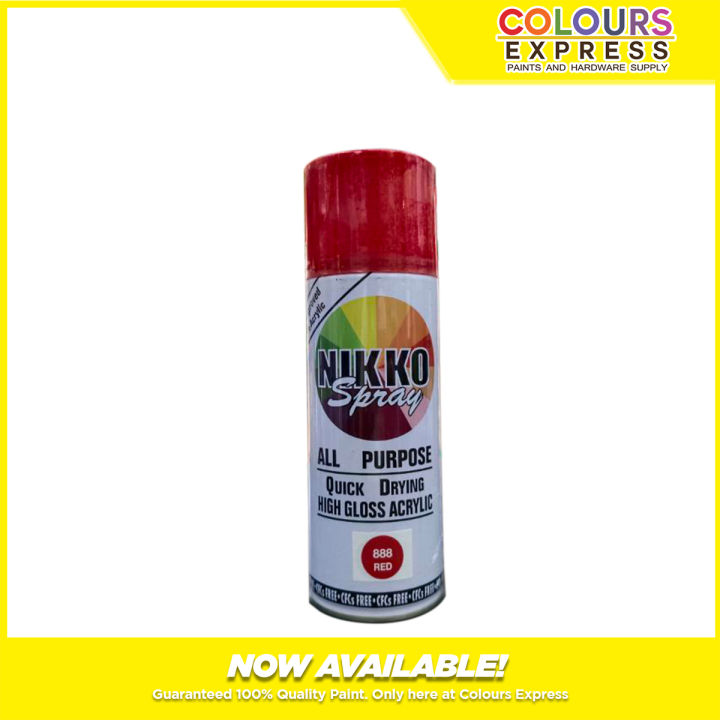 NIKKO SPRAY 888 RED (400Cc) / FAMILY COLOR RED solid colours All ...