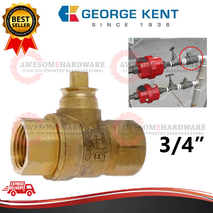 GEORGE KENT G-KENT/CITY 3/4" BRASS LOCKABLE VALVE STOPCOCK FOR MAIN ...