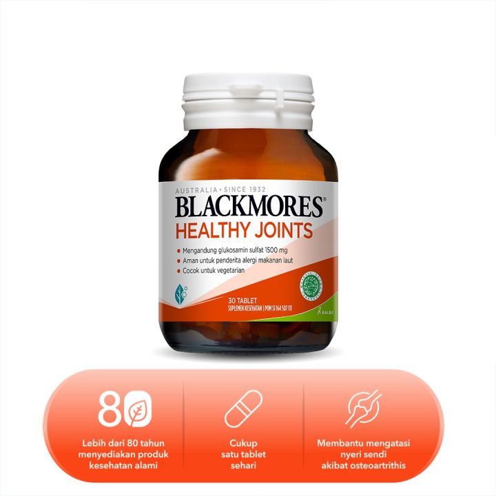 Blackmores Healthy Joints Glucosamine 1500 mg 30 Tablet Vitamin Sendi ...