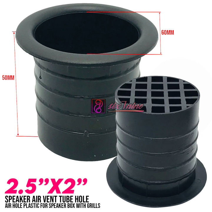 SSN 2 X 2.5 Inches Speaker Air Vent Tube Hole Air Hole Plastic For ...