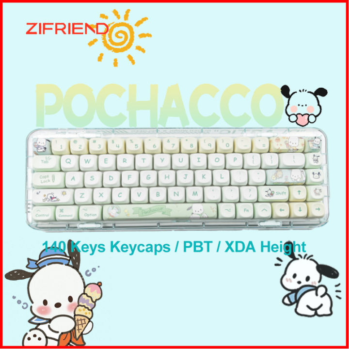 ZIFRIEND Pochacco 140 Keys XDA Profile PBT Keycaps Set Mechanical ...