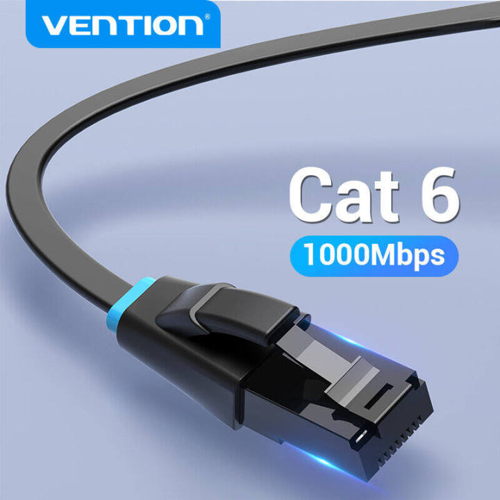 Vention Cat 6 Ethernet Cable Flat Lan Cable 1000Mbps UTP RJ45 CAT 6 Network Cable Internet Cable ...