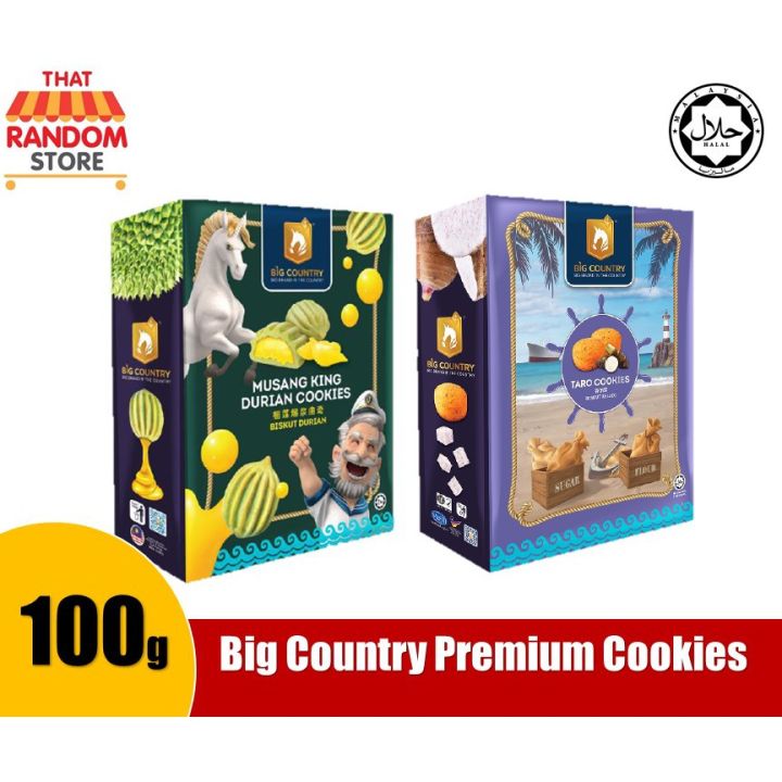 Big Country Premium Cookies (Durian/Taro) | Lazada