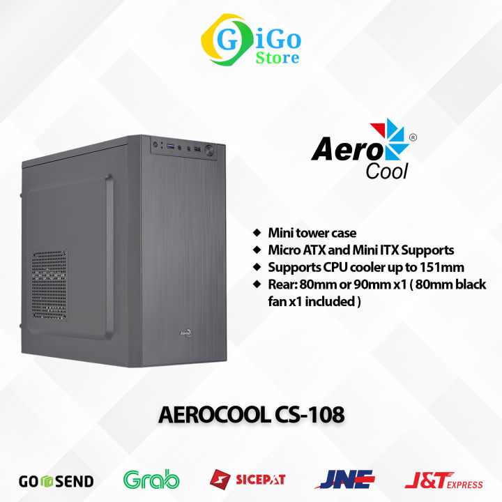 Casing PC Aerocool CS-108 Mini Tower Case Micro-ATX / Mini-ITX Case PC ...