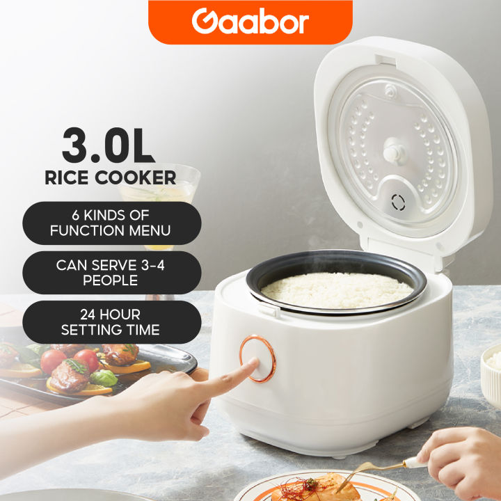 Gaabor Mulitfunctional Touchscreen 3 Liter Rice Cooker 6-function Menu ...