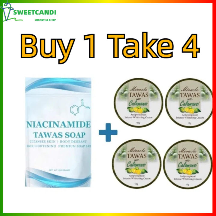 SCCS~Buy 1 Take 3 Niacinamide Whitening & Moisturizing Tawas Soap ...