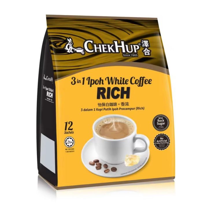 Chek Hup 3 in 1 Ipoh White Coffee 480g (12s x 40g) - Rich | Lazada