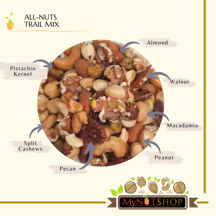 ALL NUTS TRAIL MIX I 7-in-1 Mixed Nuts I in 1000g, 500g and 250g I ...