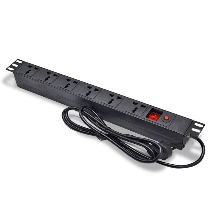 6 Slots Universal 19 Rack Mount PDU Power Distribution Unit Power ...