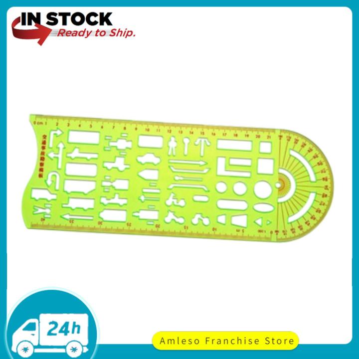 amleso Traffic Accident Drawing Ruler Vehicle Drawing Ruler, Marking ...