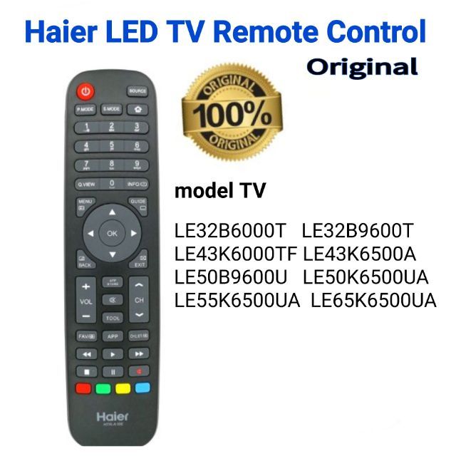 Haier LED TV Remote Control(Original) | Lazada