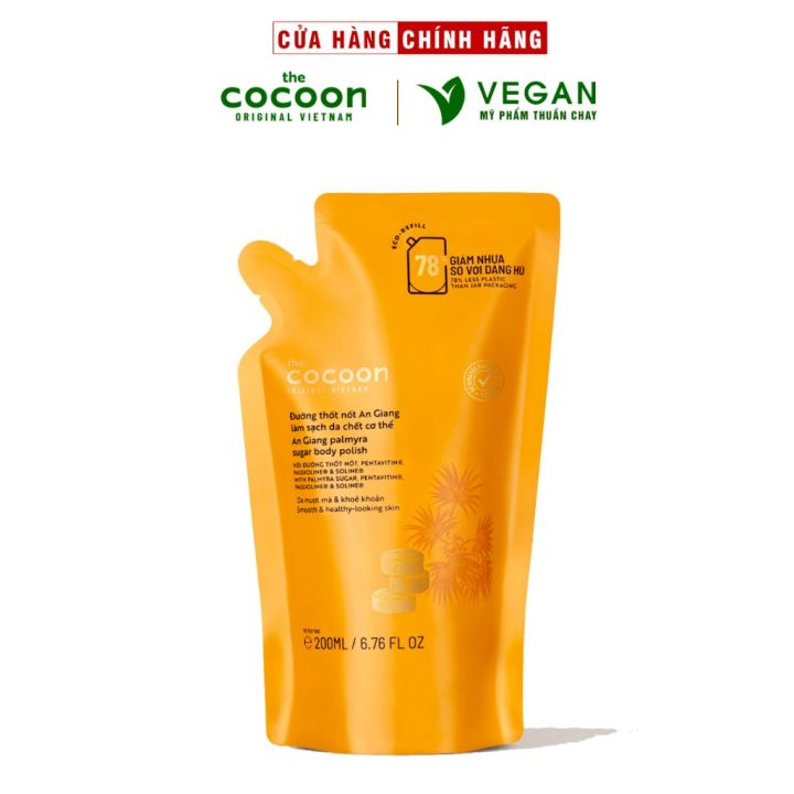 Túi Refill - Tẩy da chết cơ thể đường thốt nốt An Giang Cocoon 200ml ...