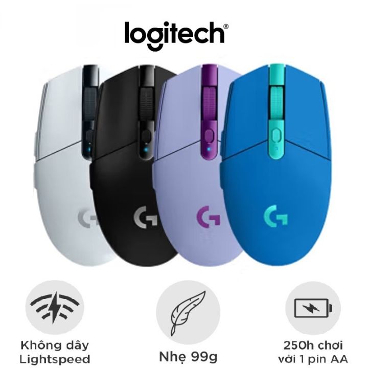 Chuột Máy Tính Gaming Không Dây Logitech G304 Wireless 6 Nút Gồm Pin ...