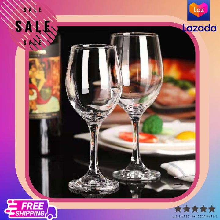 "3057" 6pcs Elegant Glass wine perception wine glass | Lazada PH