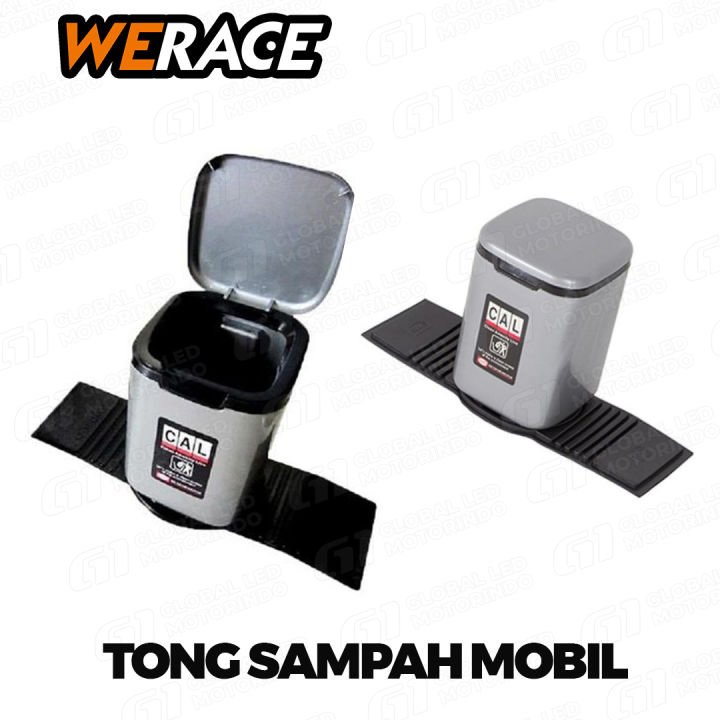 WERACE Tempat Sampah Mobil Kotak Sampah Mobil Car Dustbin Tong Sampah ...