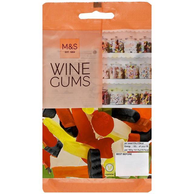 M&S WineGums 225g x1 Marks and Spencer Fruity Chewy Gummy Sweets Candy ...